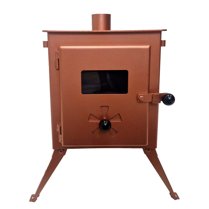 Outbacker® Firebox Portable Tent Stove & Complete 2.68m Flue Kit | 3.5
