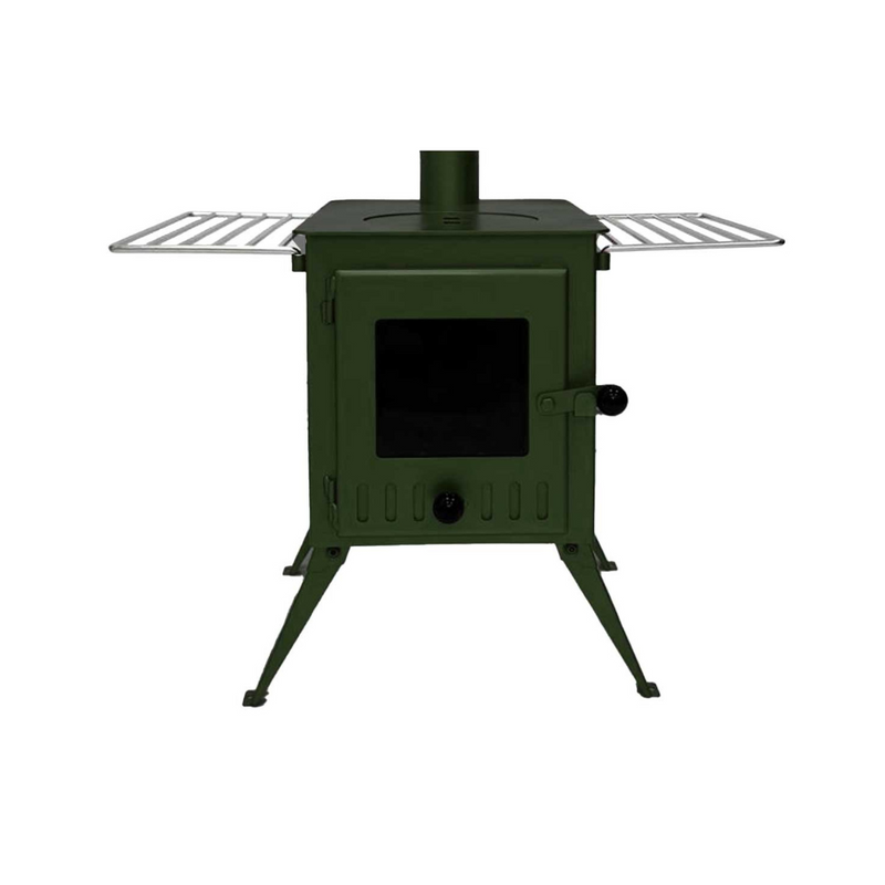 Outbacker® Firebox Vista Large Window Portable Tent Stove & Complete 2