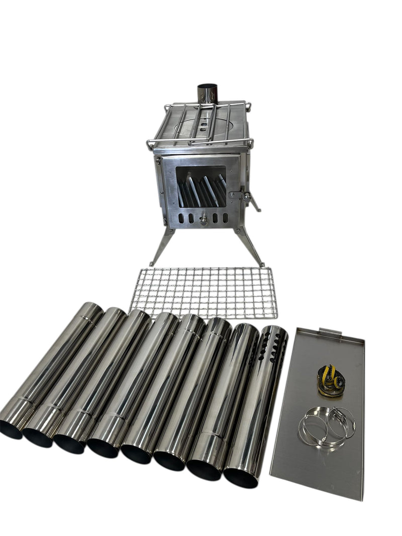 Outbacker® Firebox Flame Clear View Portable Tent Stove | 3.5kw 14kg