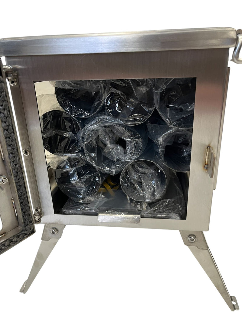 Outbacker® Firebox Flame Clear View Portable Tent Stove | 3.5kw 14kg