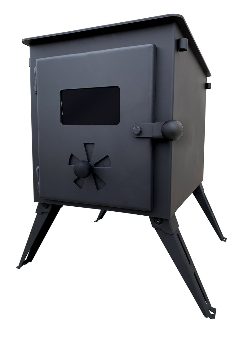 Outbacker® Firebox Portable Tent Stove & Complete 2.68m Flue Kit | 3.5