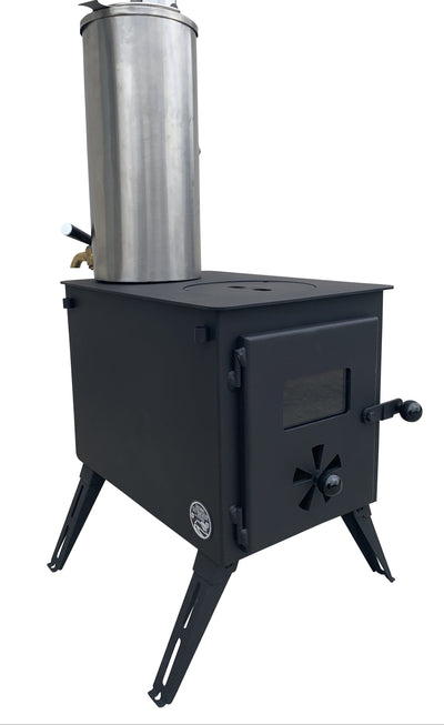 Outbacker® Firebox Portable Tent Stove & Complete 2.68m Flue Kit | 3.5