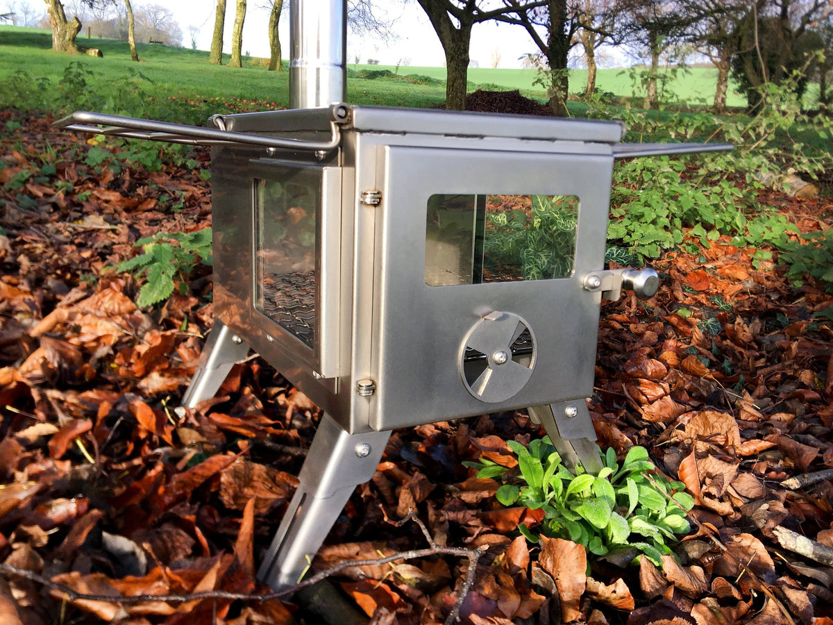 Outbacker® Firebox 'Flame' - Clear View Stainless Steel Tent Stove ...