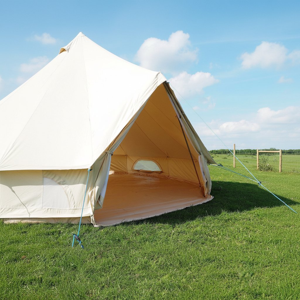 6m Bell Tent 200gsm 'Superlite' High Grade Polycotton Canvas