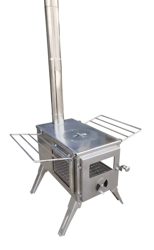 Outbacker® Firebox 'Flame' - Clear View Stainless Steel Tent Stove ...
