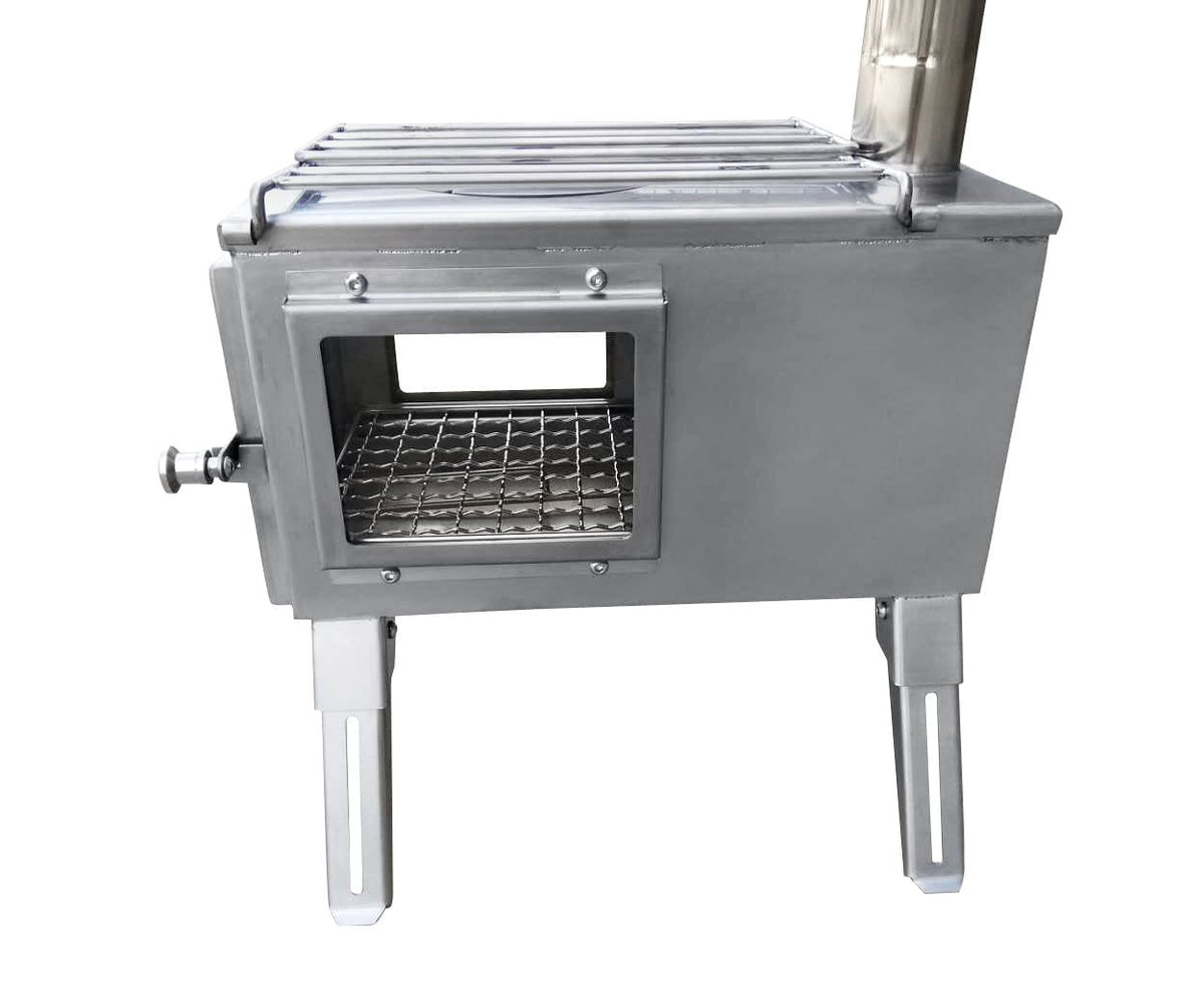 Outbacker® Firebox 'Flame' - Clear View Stainless Steel Tent Stove ...